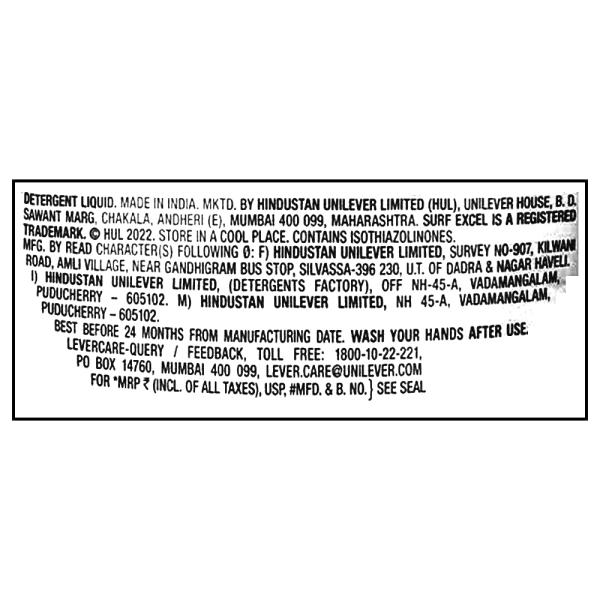 Surf Excel Matic Front Load Liquid Detergent 3.2 L - JioMart