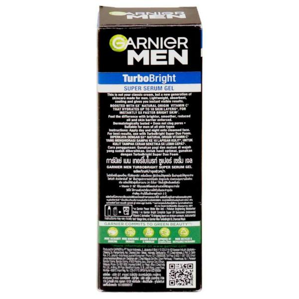 Garnier Men Turbo Bright 5X Vitamin C Super Serum Gel 30 ml - JioMart