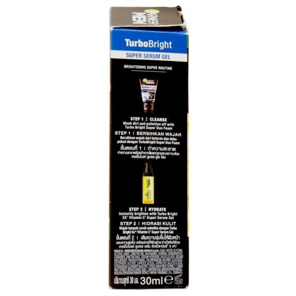 Garnier Men Turbo Bright 5X Vitamin C Super Serum Gel 30 ml - JioMart