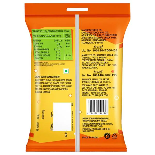 Joyland Mango Masti Candy 246.4 g - JioMart