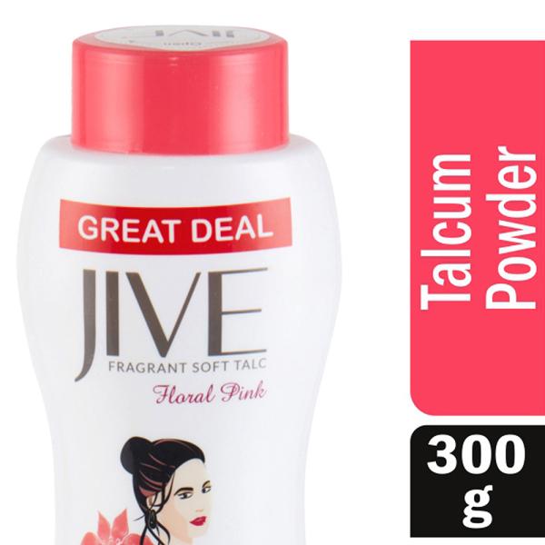 Jive Floral Pink Talc Powder 300 g - JioMart