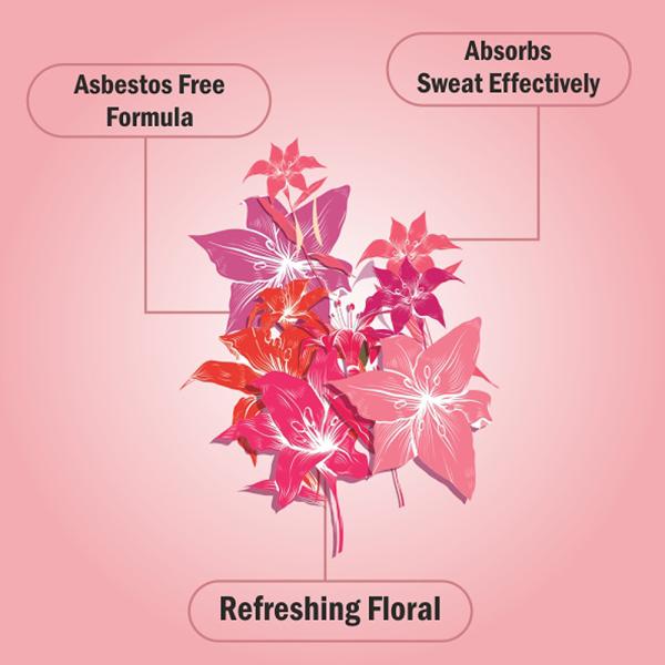 Jive Floral Pink Talc Powder 100 g - JioMart