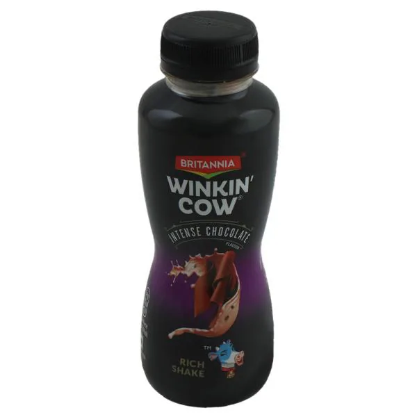 Britannia Winkin Cow Intense Chocolate Rich Shake 180 ml (Bottle) - JioMart