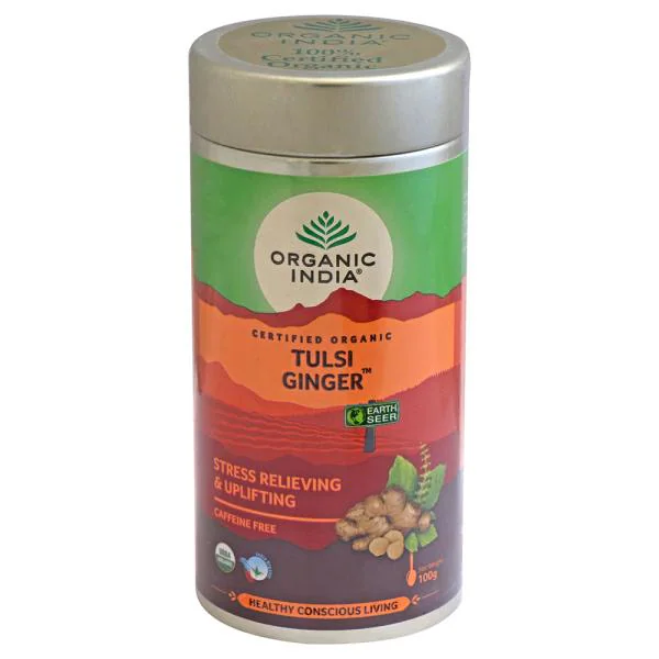 Organic India Tulsi Ginger Tea 100 g - JioMart