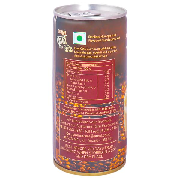 Amul Kool Cafe Classic Flavoured Milk 200 ml (Can) - JioMart