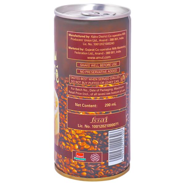 Amul Kool Cafe Classic Flavoured Milk 200 ml (Can) - JioMart