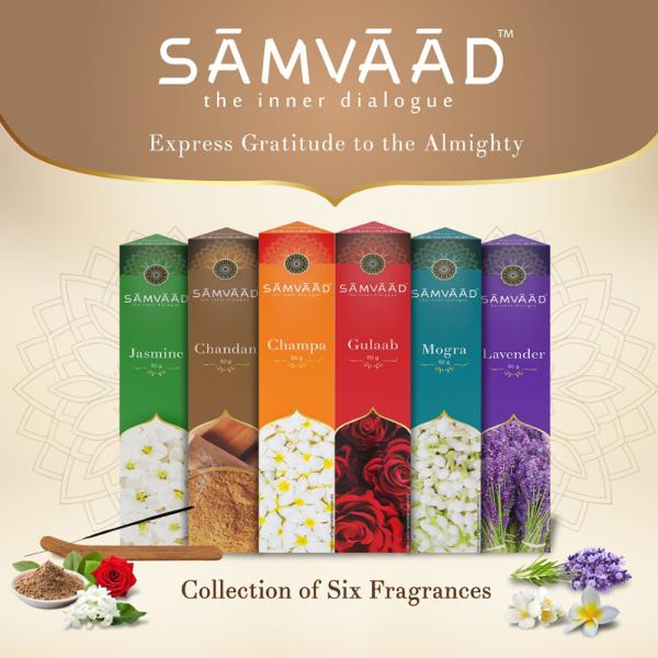 Samvaad Assorted Agarbatti 300 g (Pack of 6) - JioMart