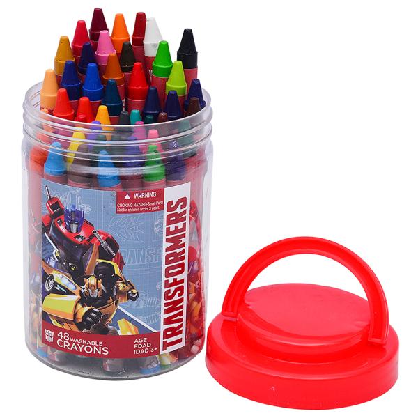 Transformers Washable Crayons Jar (48 Shades) - JioMart