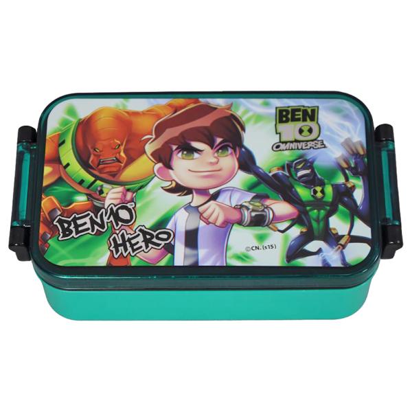 Cartoon Network Ben 10 Black & Green Rectangular Plastic Lunch Box ...