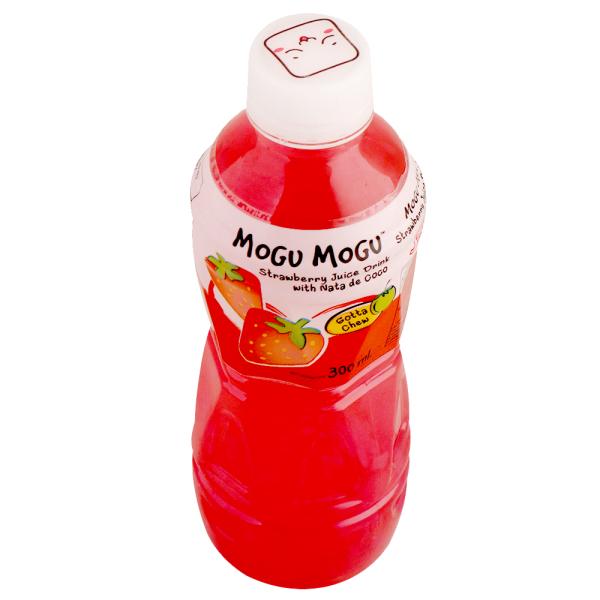 Mogu Mogu Strawberry Juice with Nata De Coco 300 ml - JioMart