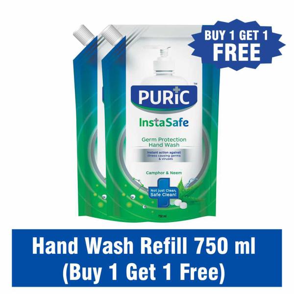 Puric InstaSafe Camphor & Neem Germ Protection Handwash 750 ml (Buy 1 ...