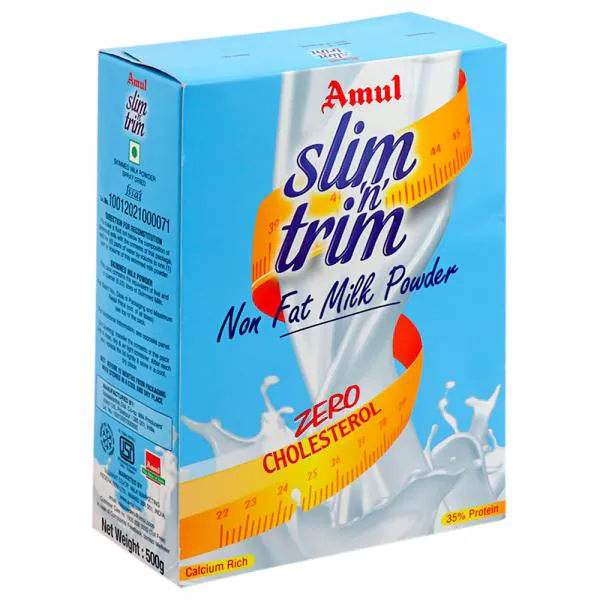 Amul Slim 'N' Trim Non Fat Milk Powder 500 g (Carton) - JioMart