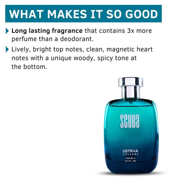 Ustraa Scuba Cologne for Men 100 ml - JioMart