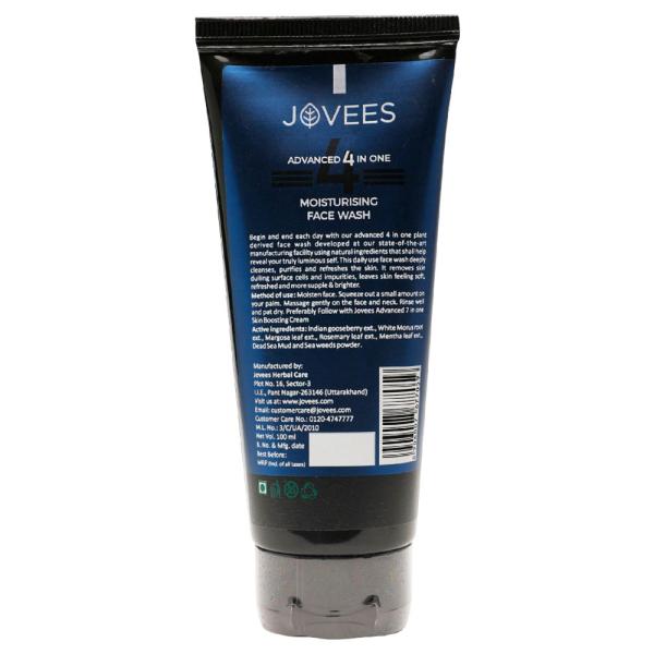 Jovees Men Essential Advanced 4 in One Moisturising Face Wash 100 ml - JioMart