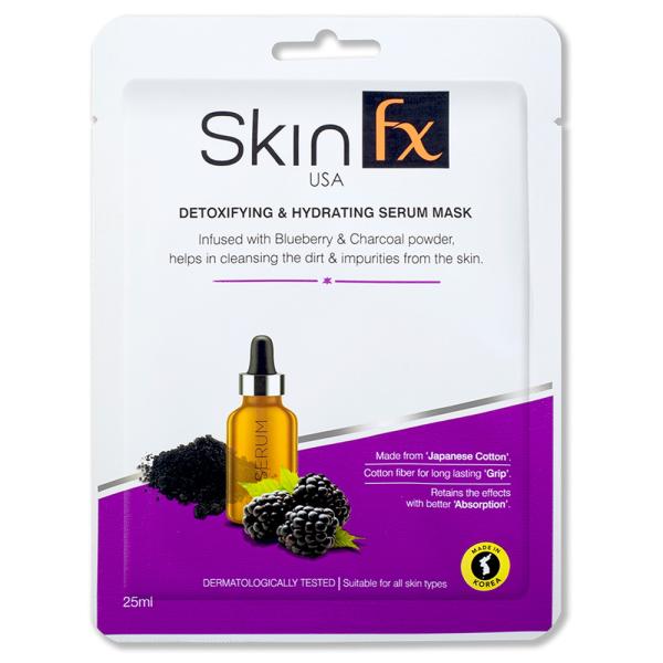 Skin Fx Detoxifying & Hydrating Serum Face Mask 25 ml (Pack of 6) - JioMart