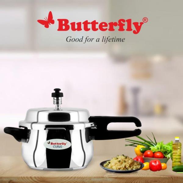 Butterfly Curve Stainless Steel Pressure Cooker 3 L - JioMart