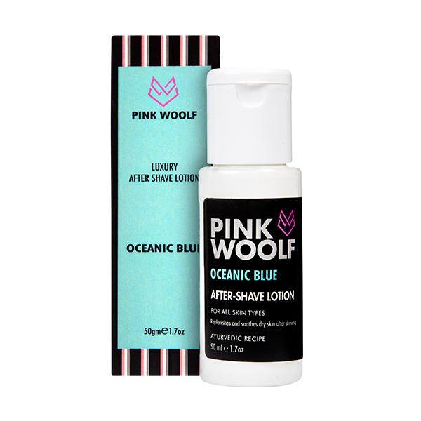 Pink Woolf Luxury After Shave Lotion - Oceanic Blue 50 gm - JioMart