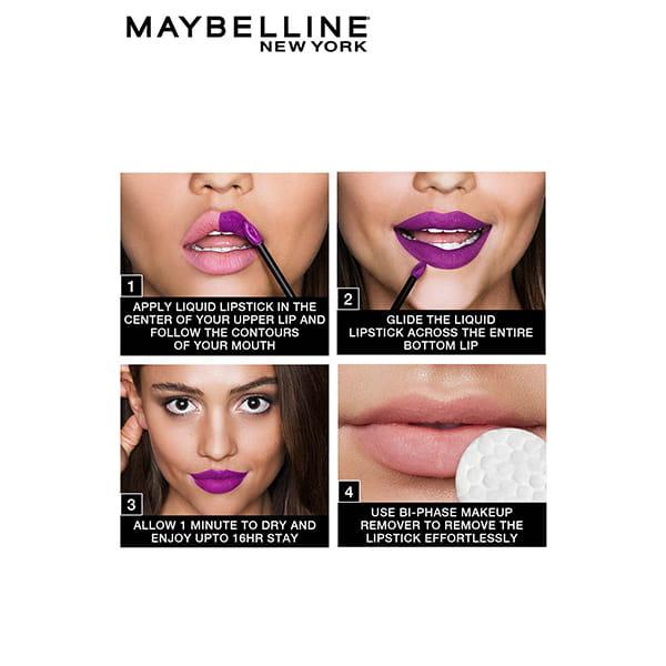 Maybelline New York Super Stay Matte Ink Liquid Lipstick, 118 Dancer 5 ...