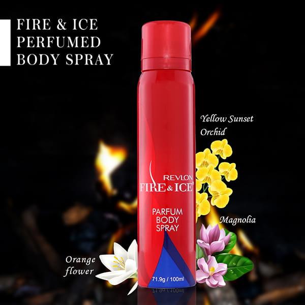 Revlon Fire & Ice Perfumed Body Spray - Red 100 Ml - JioMart