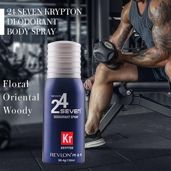 Revlon 24 Seven Perfumed Body Spray For Men - Krypton 130 Ml - JioMart