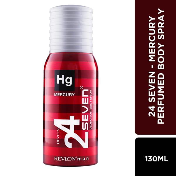 Revlon 24 Seven Perfumed Body Spray For Men - Mercury 130 Ml - JioMart