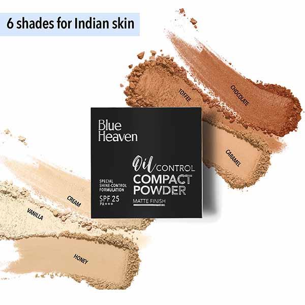 Blue Heaven Oil control Compact Powder, Chocolate 601 8 gm - JioMart