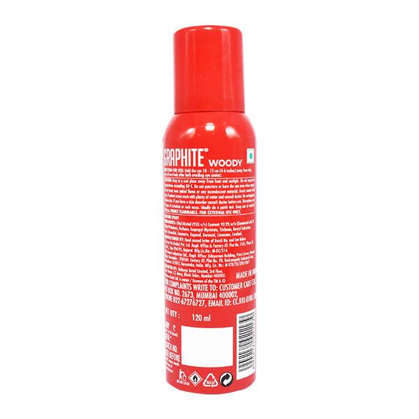 GRAPHITE WOODY NO GAS DEO CAN 120 ml - JioMart