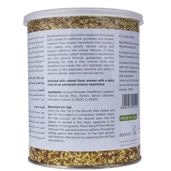 Biosoft Gold Cream Wax Liposoluble Wax 800 ml - JioMart