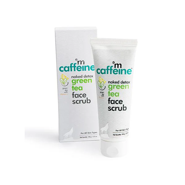 mCaffeine Naked Detox Exfoliating Green Tea Face Scrub 100 gm - JioMart