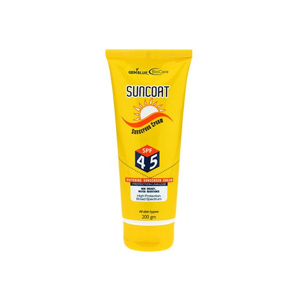 Gemblue Biocare Suncoat Sunscreen Cream SPF45 200 ml - JioMart