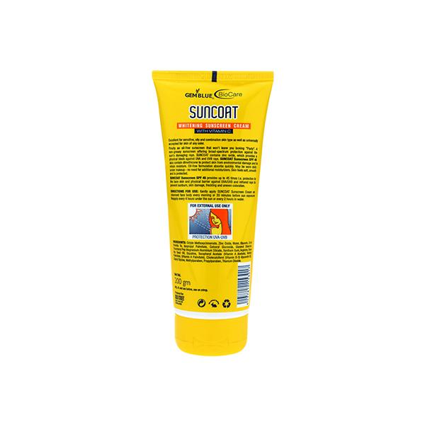 Gemblue Biocare Suncoat Sunscreen Cream SPF45 200 ml - JioMart