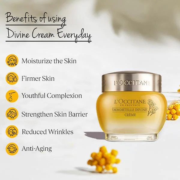 L'Occitane Immortelle Divine Cream 50 ml - JioMart