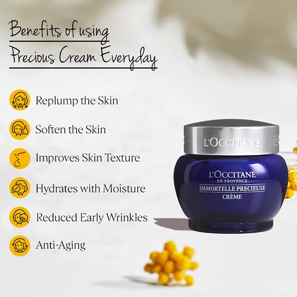 L'Occitane Immortelle Precious Cream 50 ml - JioMart