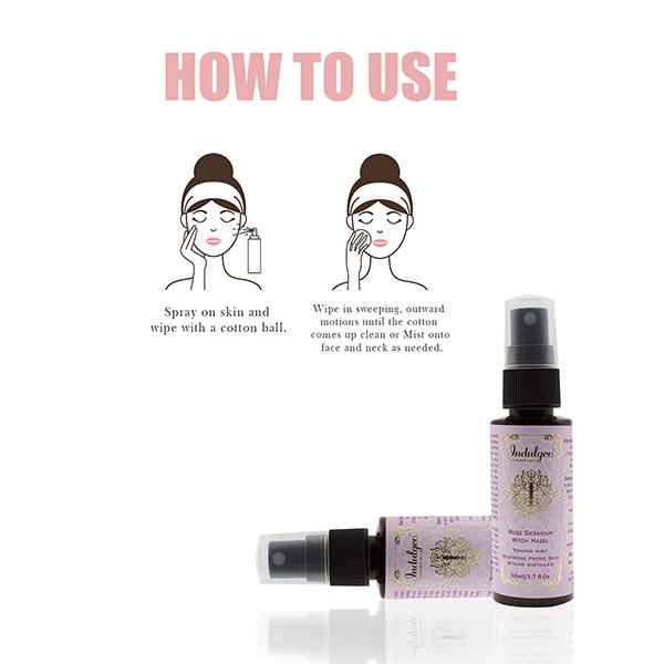 Indulgeo Essentials Rose Geranium Witch Hazel Facial Mist 50 ml - JioMart