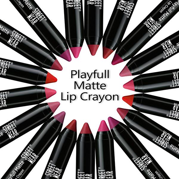 Street Wear Playfull Matte Lip Crayon - Bae Berry 2.9 gm - JioMart