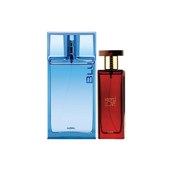 Ajmal Blu EDP Aquatic Woody Perfume And Sacred Love EDP Floral Musky ...