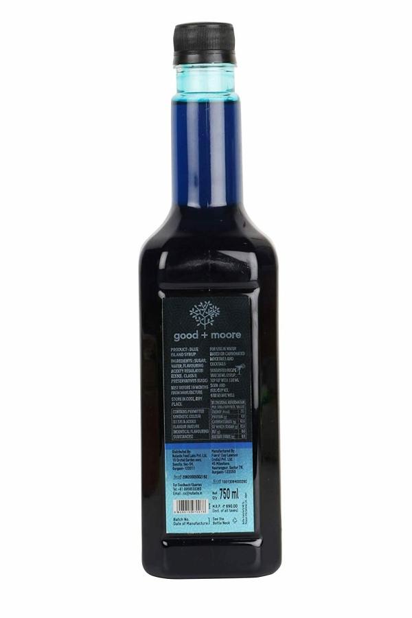 GOOD+MOORE Blue Island Syrup | Great for Cocktails, Mocktail, Drinks ...