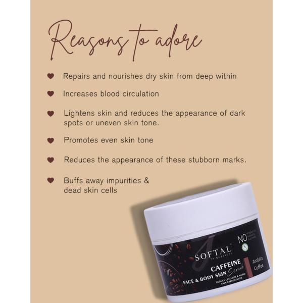 Softal Caffeine Face & Body Scrub - JioMart