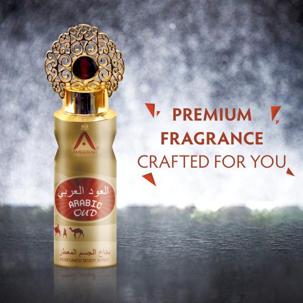 ST-JOHN Ameerah Arabic Oud Long Lasting Perfumed Deodorant Spray - For ...