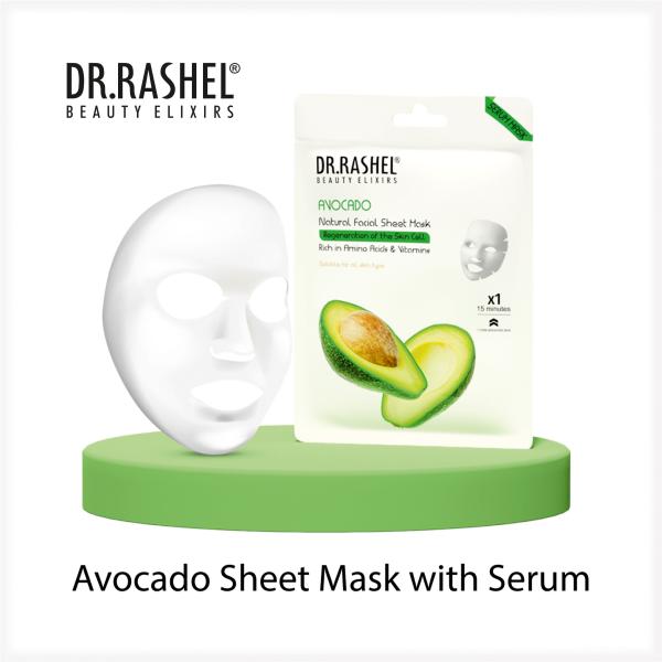 DR.RASHEL AVOCADO SHEET MASK WITH SERUM (PACK OF 4) - JioMart