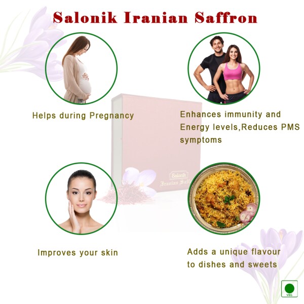 SALONIK Saffron Premium standard kesar zaffran Certified for Biryani ...