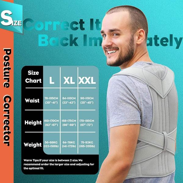 FEGSY Posture Corrector Belt for men & Women, Back Supporter Belt For ...