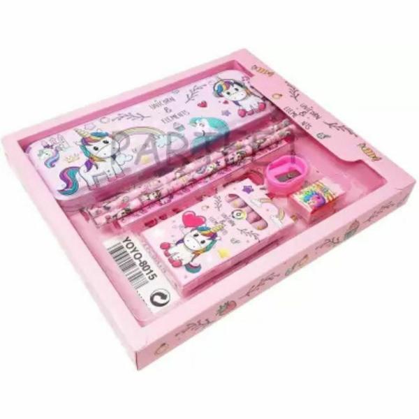 Fullkart 8 in 1 Stationary Gift Pack For Kids, Complete Pencil Box Set ...