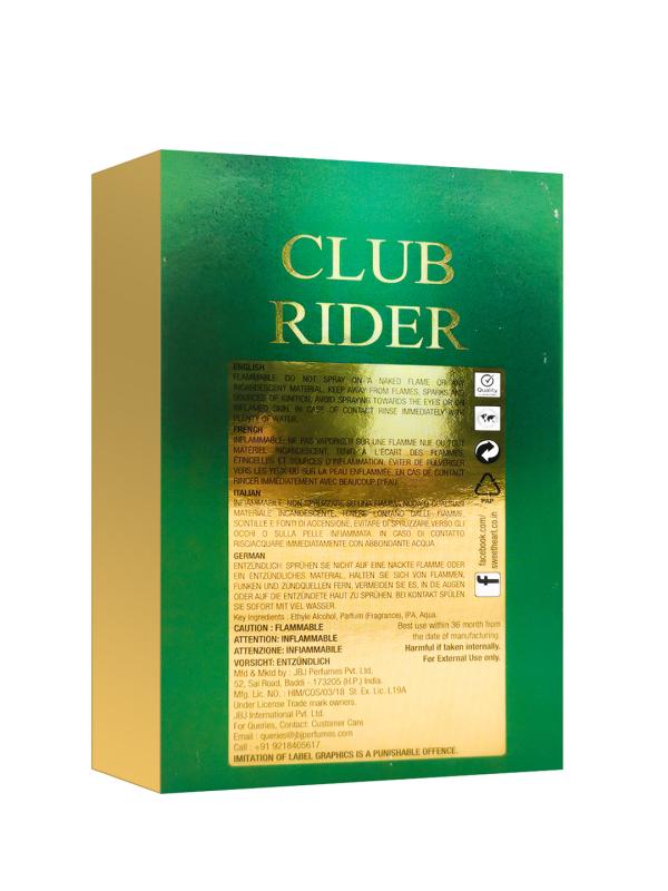 Sweet Heart JBJ Perfumes Club Rider Perfume - 100ml Green Perfume for ...