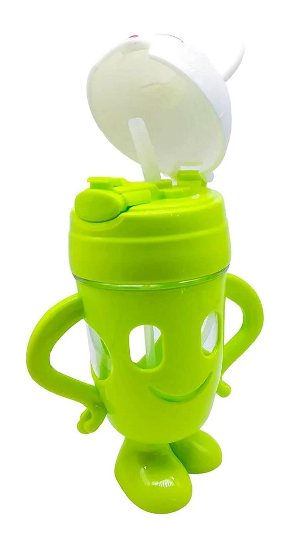 Te Quiti Green Plastic Leakproof Durable BPA Free Non-Toxic Baby Sipper With Straw 200ml - JioMart