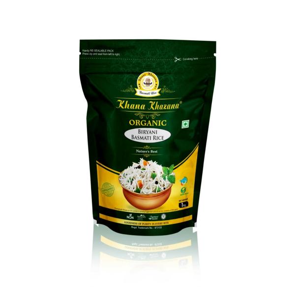 Khana Khazana Organic Biryani Basmati Rice, 1 Kg - JioMart