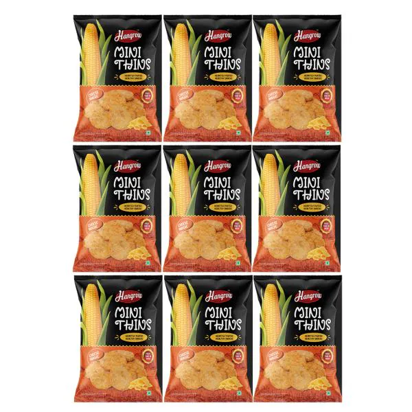 Hangrow Mini Thins Pack of 9 - Cheese - JioMart