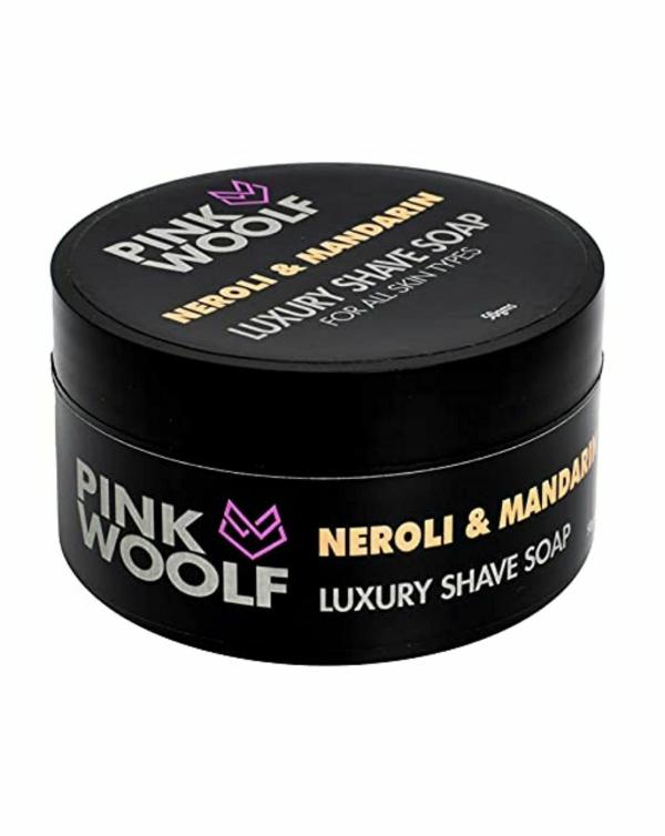 Pink Woolf Luxury Shaving Soap for Men | Classic Zesty Fragrance | Refreshing and Moisturizing ...