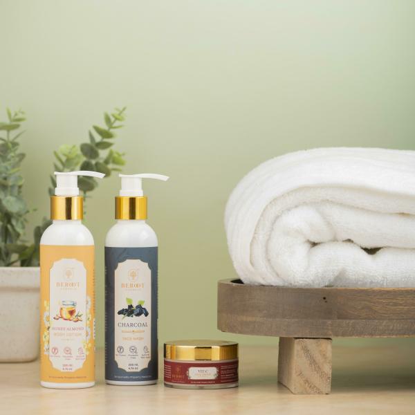 BEROOT HERBALS Charcoal Face Wash, Honey Body Lotion and Vitamin C ...