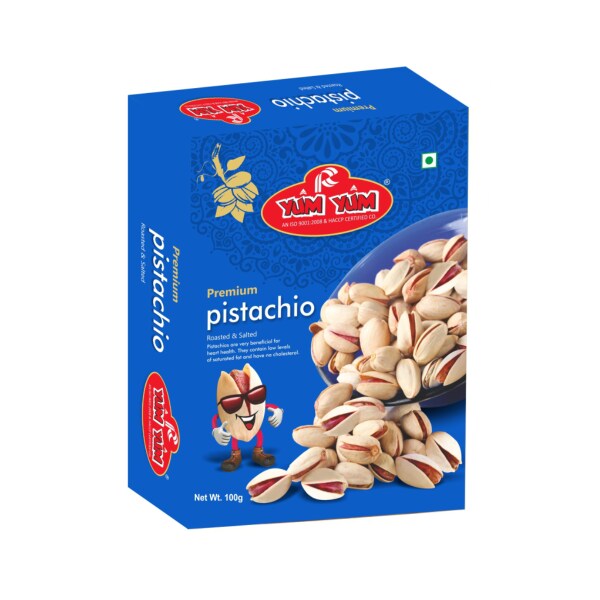 YUM YUM Premium Roasted Salted Pistachios 100g - JioMart